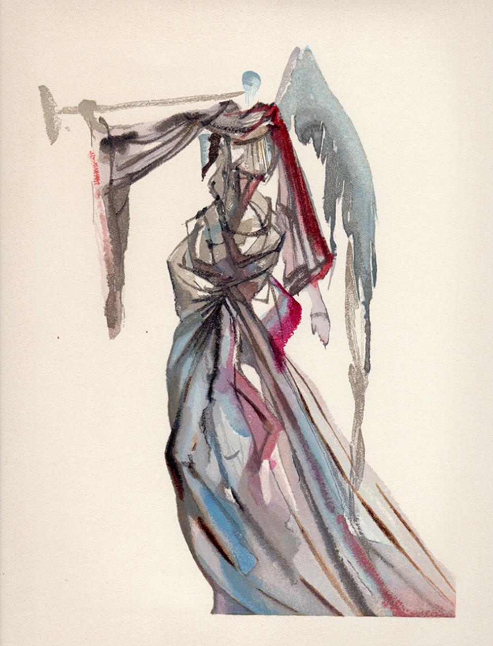 Salvador Dalí | The Angel of the Sun Paradise Canto 10 (1960) | MutualArt