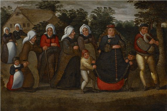 Marten van Cleve I | The Procession of the Bride | MutualArt