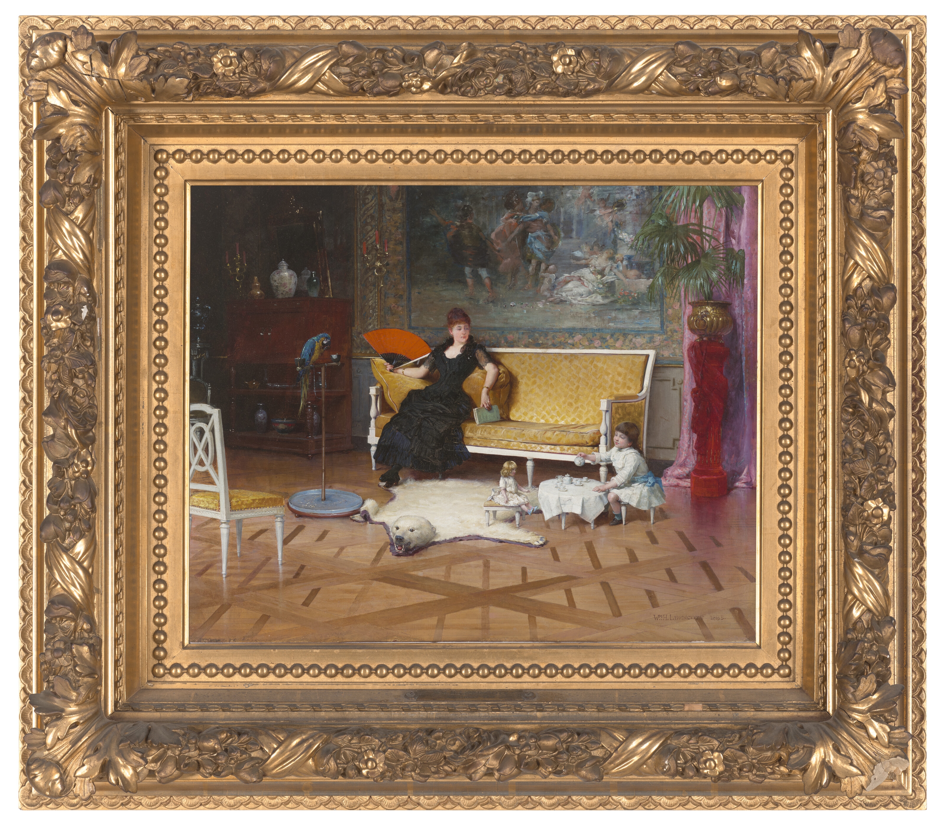 William Henry Lippincott | Afternoon Tea (1885) | MutualArt