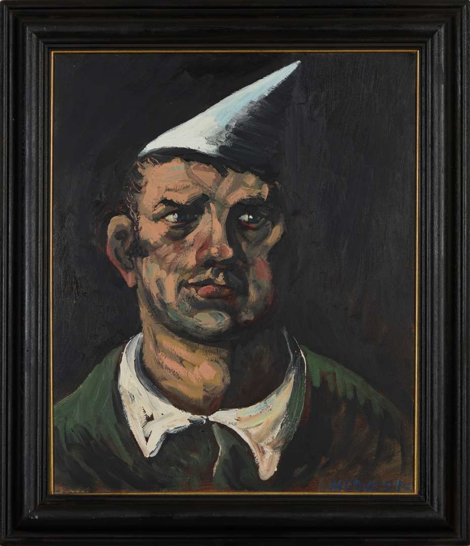 Peter Howson Obe | MAN WITH HAT | MutualArt