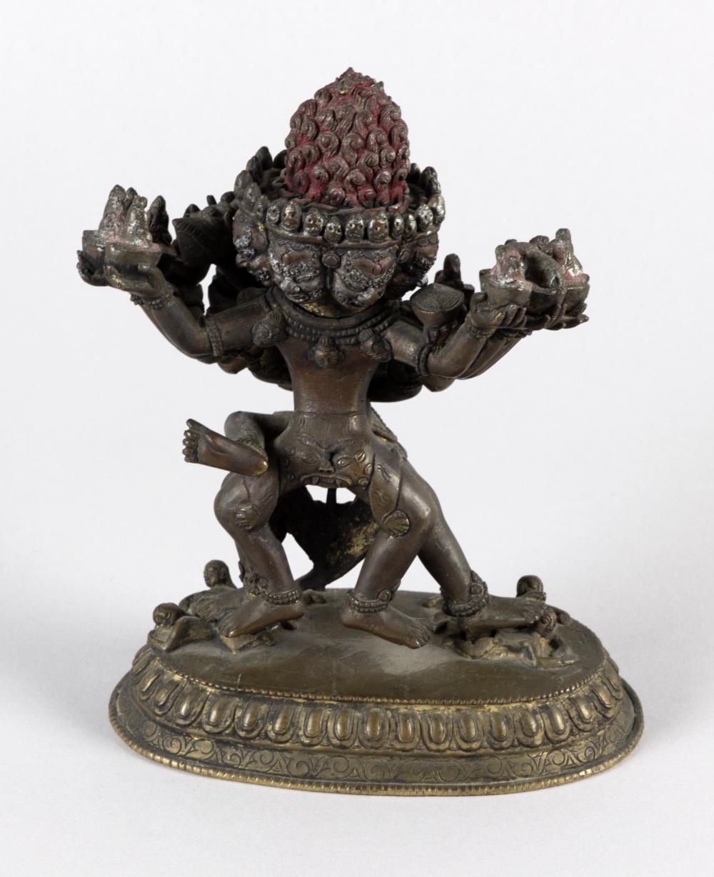 Nepalese School, 19th Century | NEPALESE BRONZE FIGURE OF MAHISHA ...