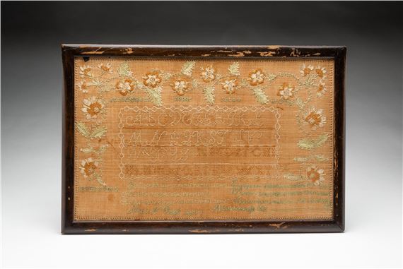 Mary Nelson | NEEDLEWORK SAMPLER (1812) | MutualArt
