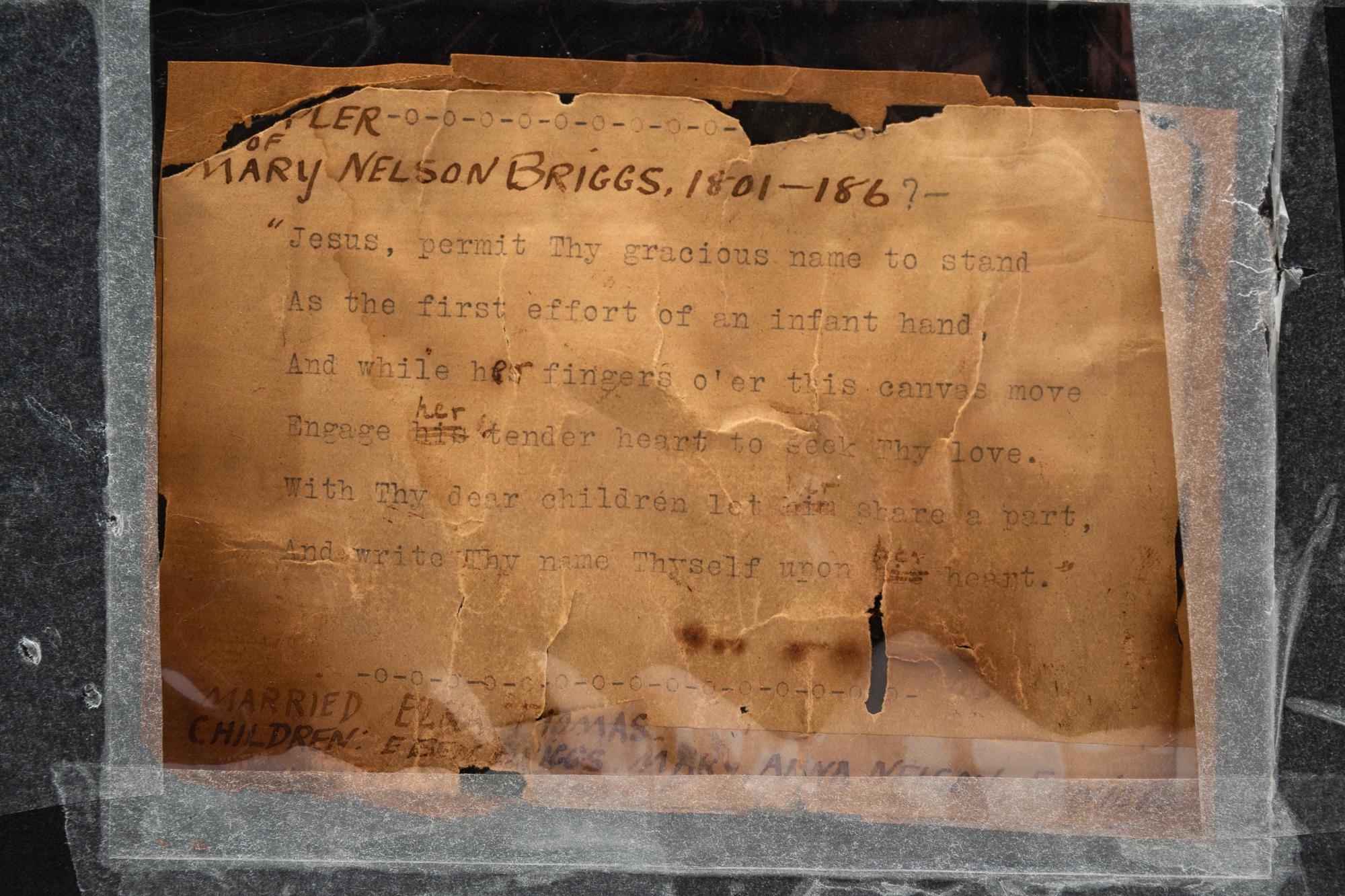 Mary Nelson | NEEDLEWORK SAMPLER (1812) | MutualArt