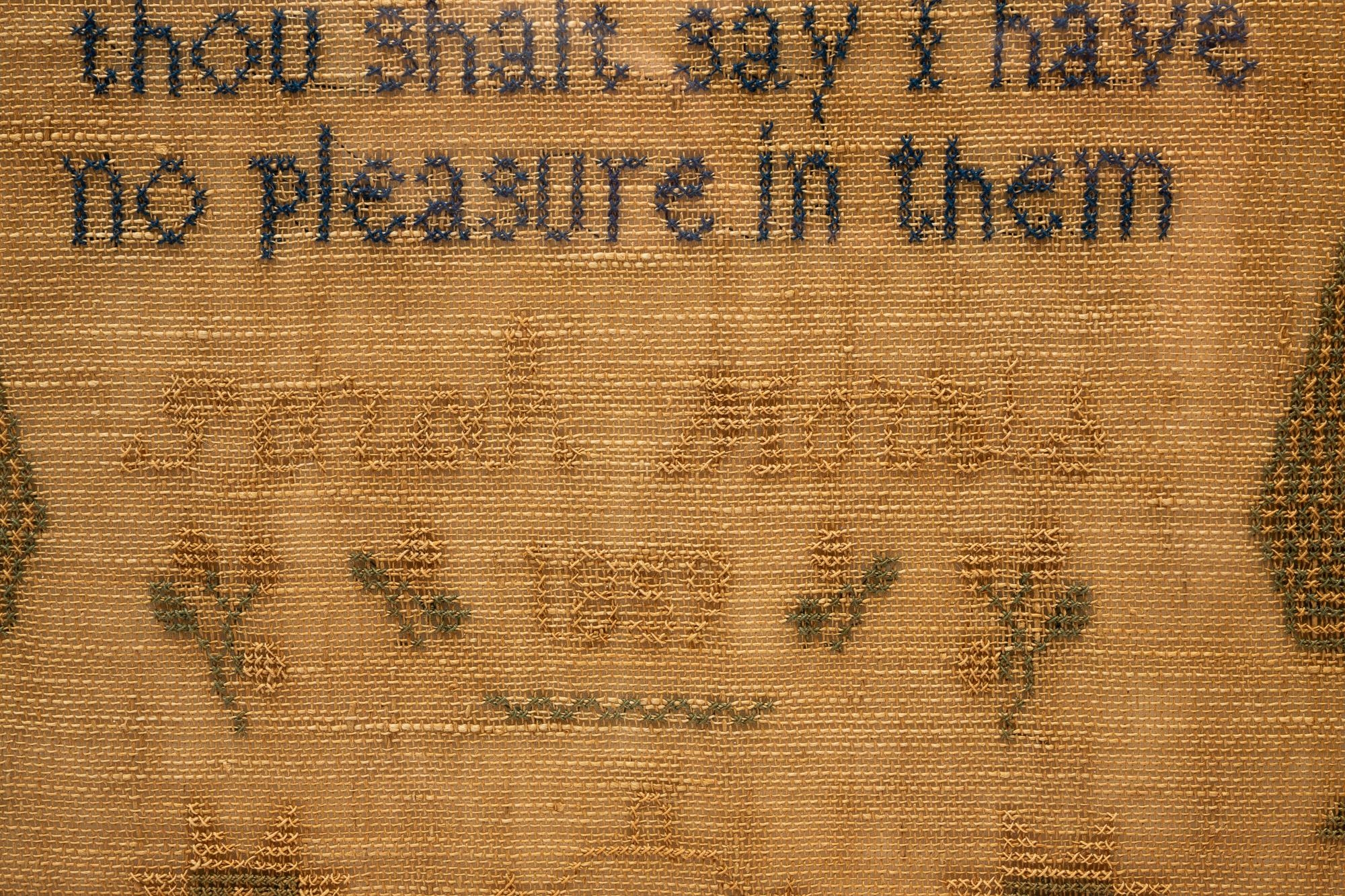 Sarah Morris | NEEDLEWORK SAMPLER (1859) | MutualArt