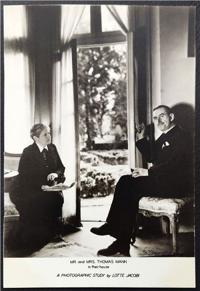 Lotte Johanna Jacobi | Mr & Mrs Thomas Mann in Their House (Circa 1939 ...