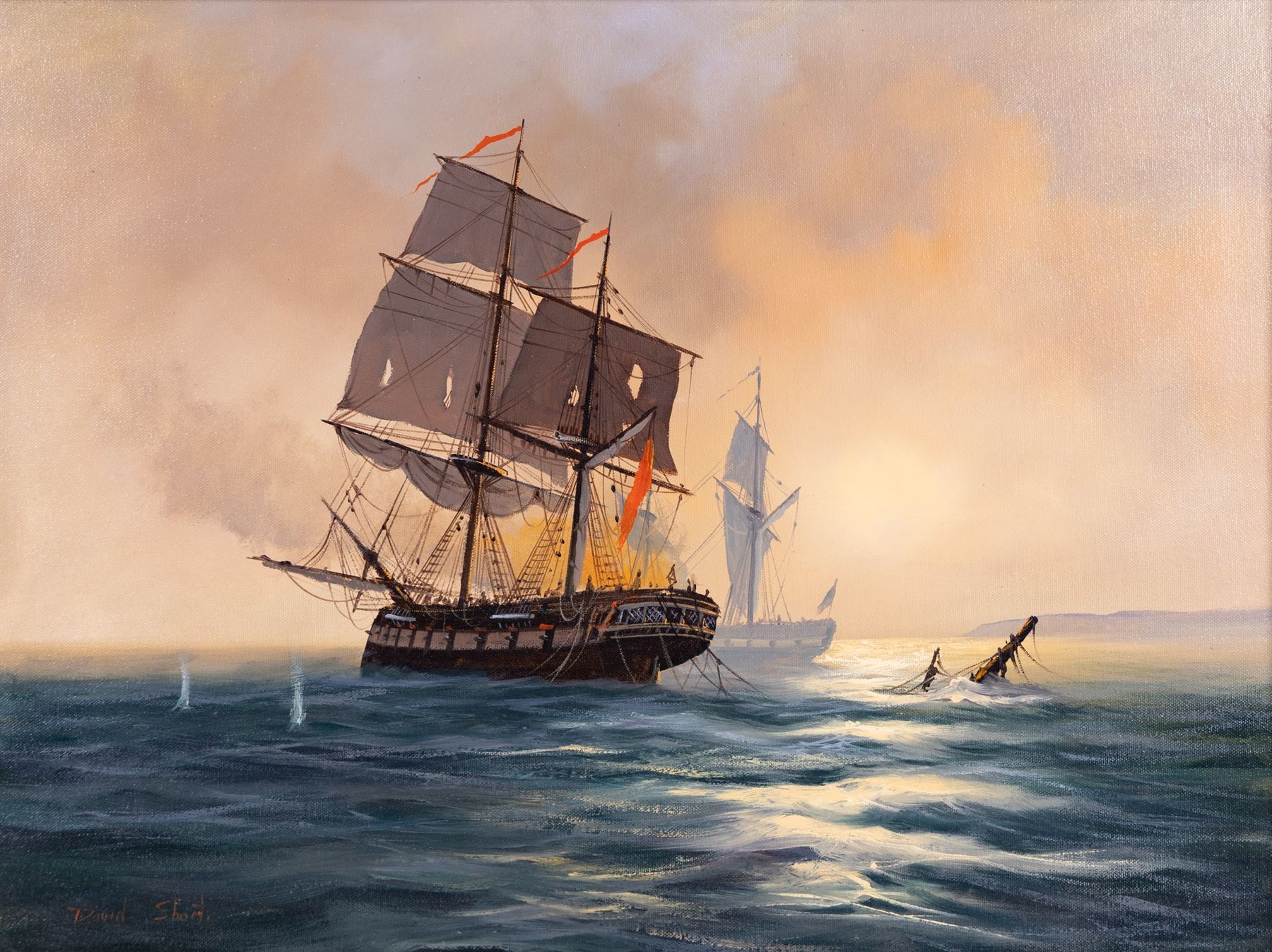 David Short | Ship at Sea | MutualArt
