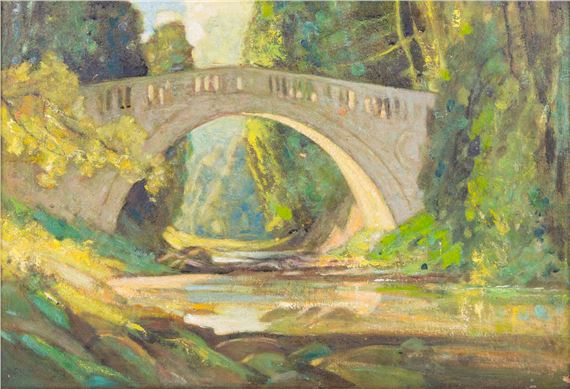 Walter Herbert Allcott | Greta Bridge - Yorkshire | MutualArt