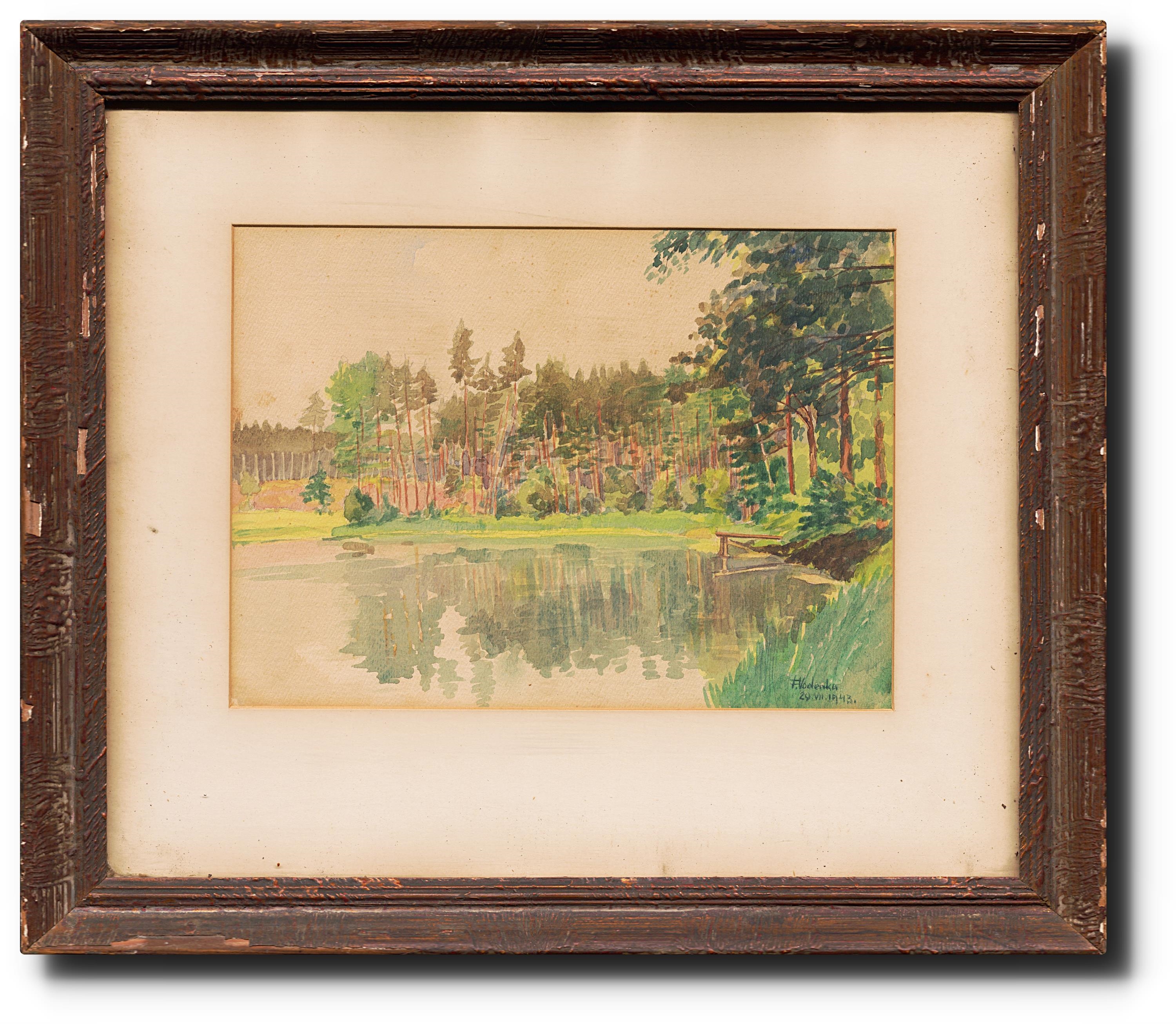 František Vodenka | 2ks akvarelů (1940 - 1943) | MutualArt