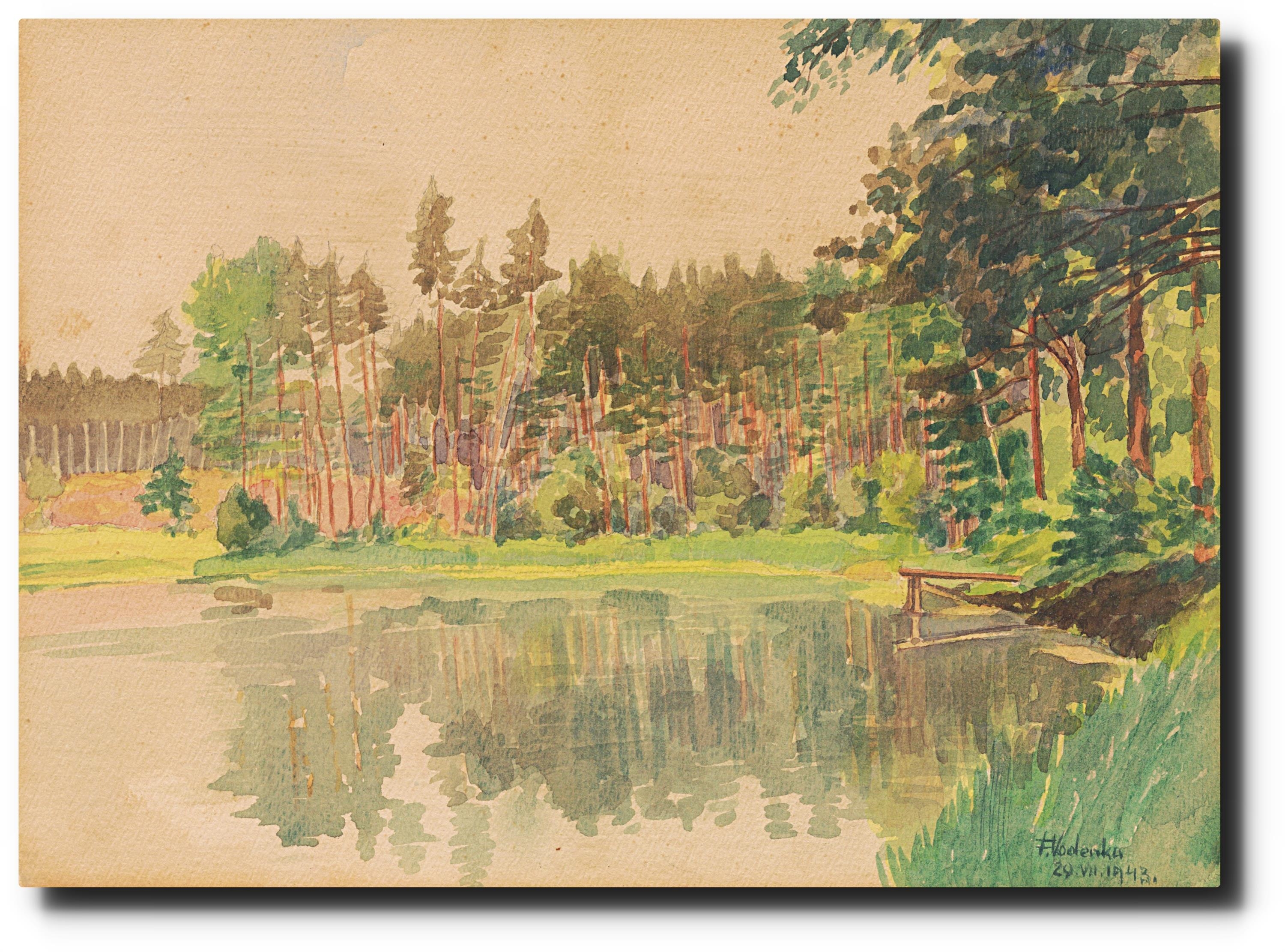 František Vodenka | 2ks akvarelů (1940 - 1943) | MutualArt