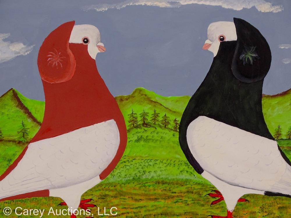 John Fleigerbauer | OLD DUTCH CAPUCHINE PIGEON PAINTING (1978) | MutualArt
