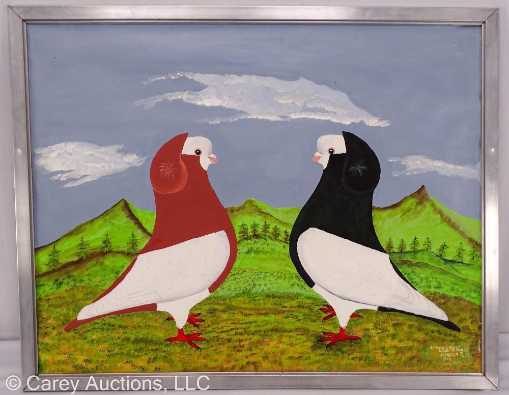 John Fleigerbauer | OLD DUTCH CAPUCHINE PIGEON PAINTING (1978) | MutualArt
