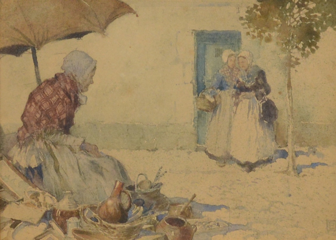 Lancaster Percy | A Dutch Market Stall | Compare similar artworks ...