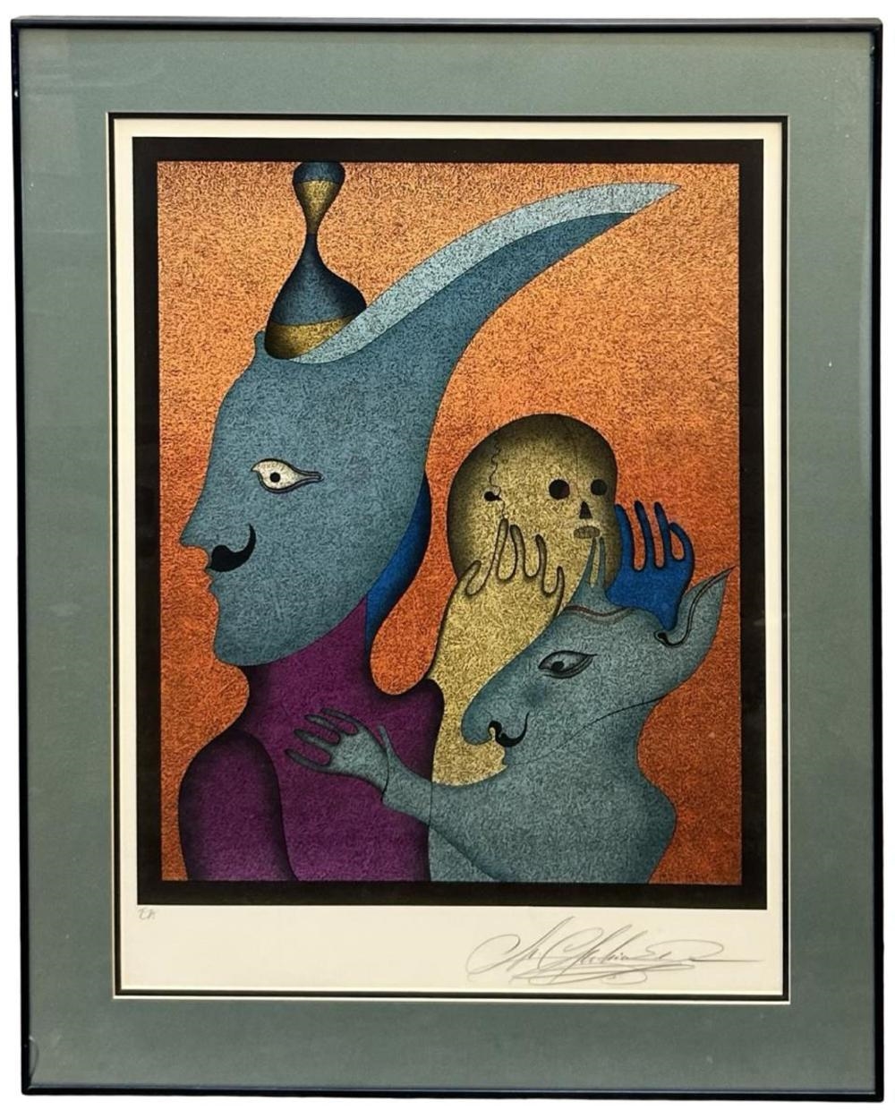 Mikhail Chemiakin | Angel w Mask | MutualArt