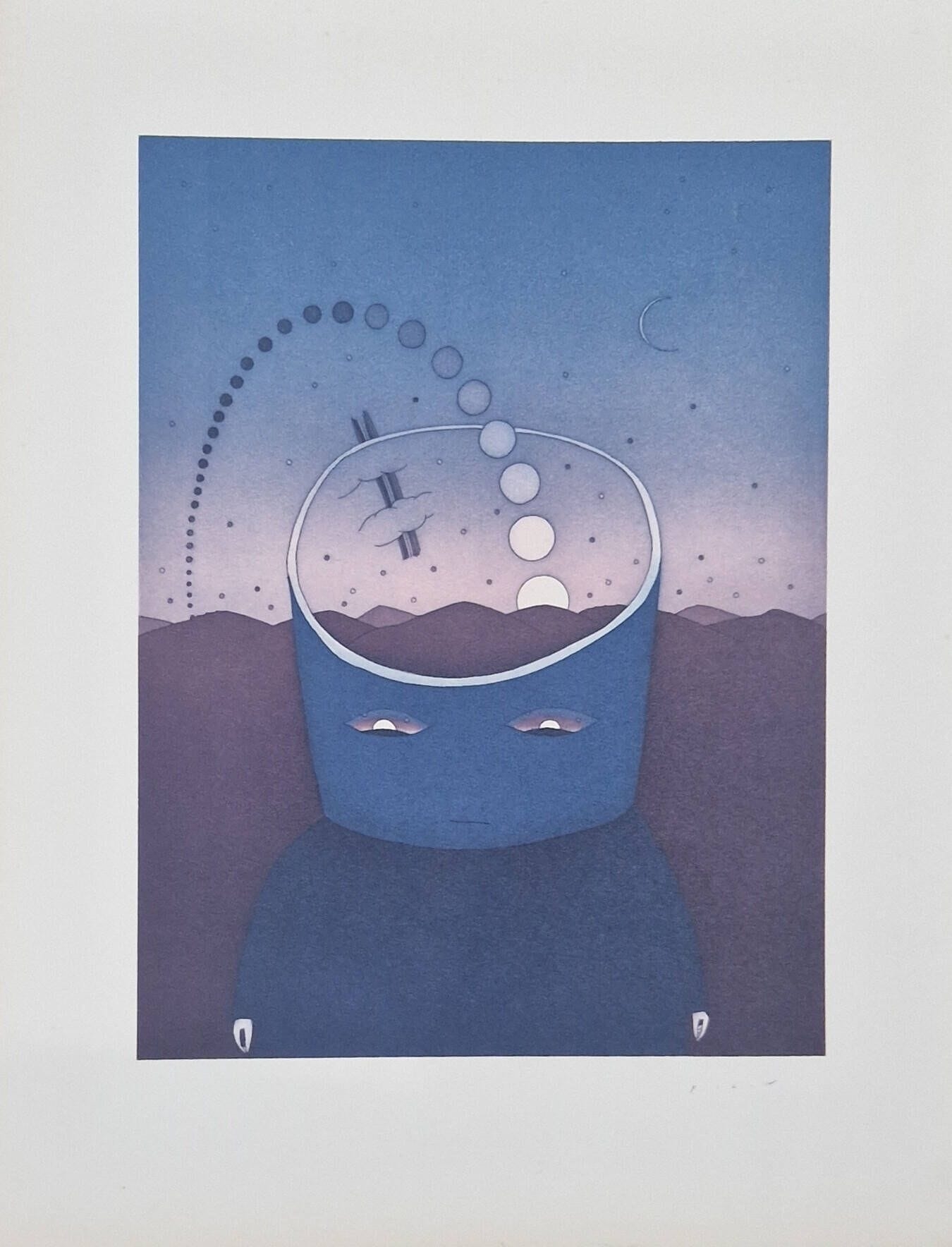 Folon Jean-Michel | The Circular Ruins | Compare similar artworks ...