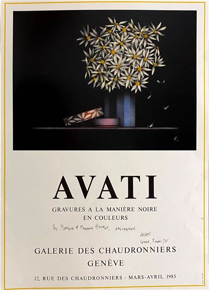 Mario Avati | Poster for the artist's exhibition at Galerie des ...