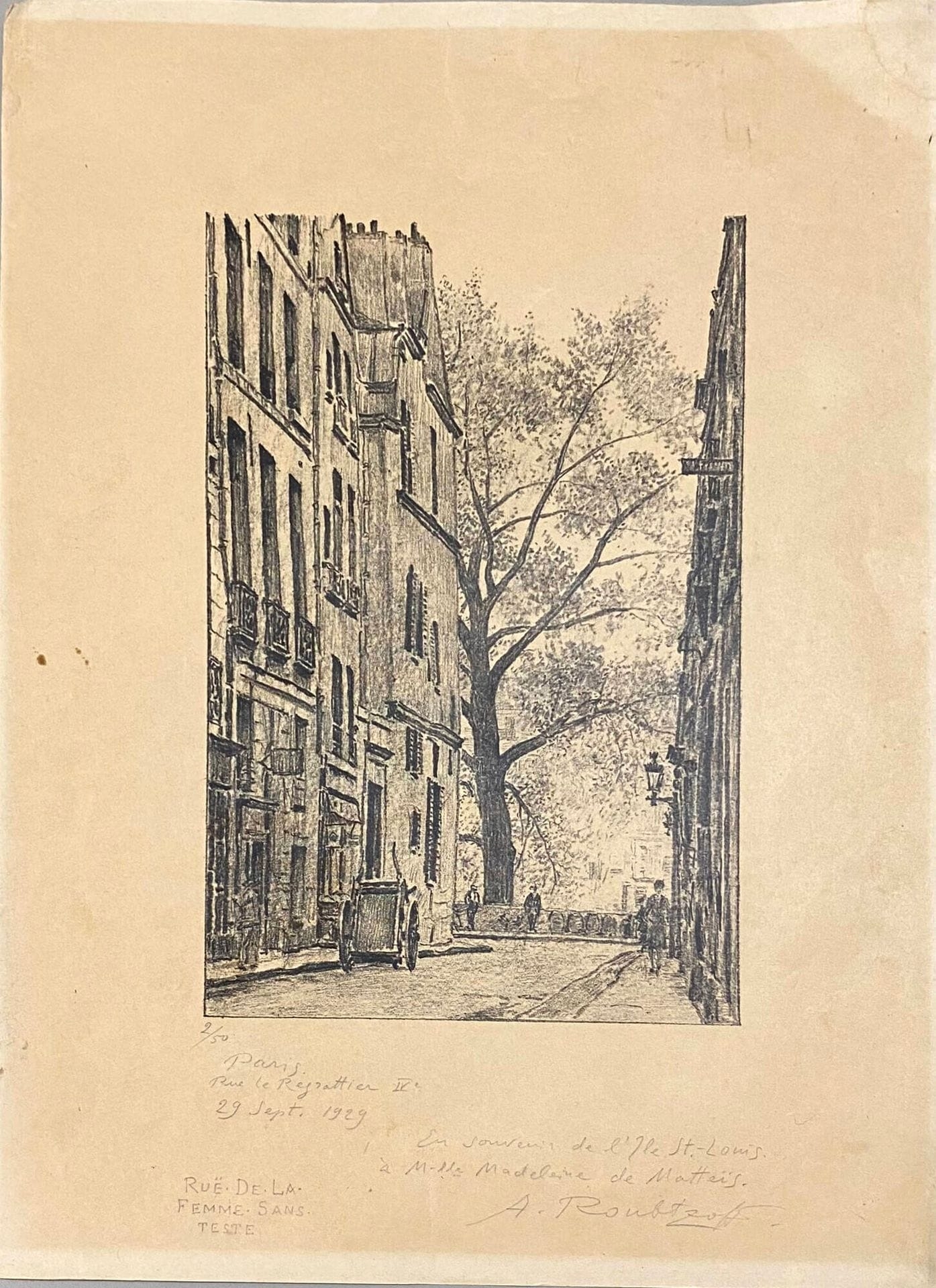 Alexandre Roubtzoff | Parie, rue le Regrattier IVe (29) | MutualArt