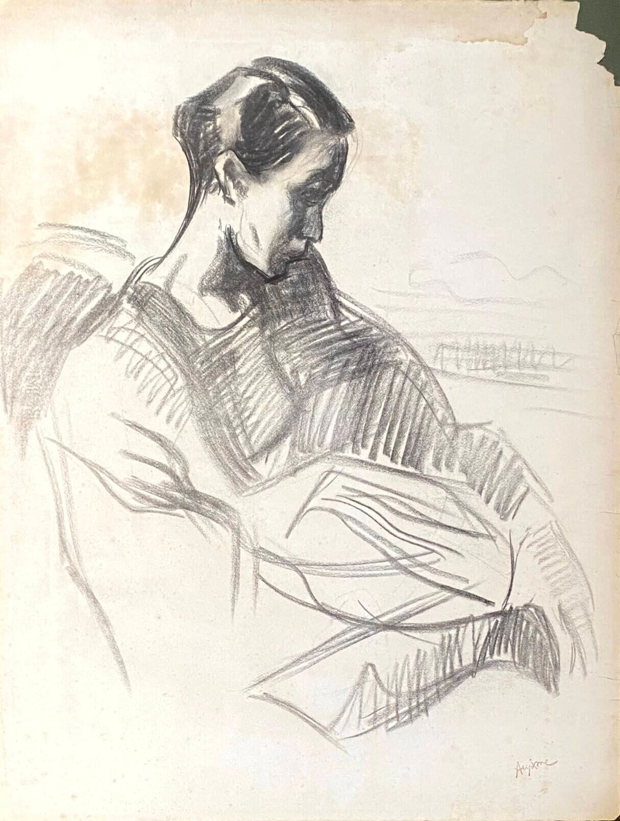 Jean Aujame | The Reader and the Sleeper (1936) | MutualArt