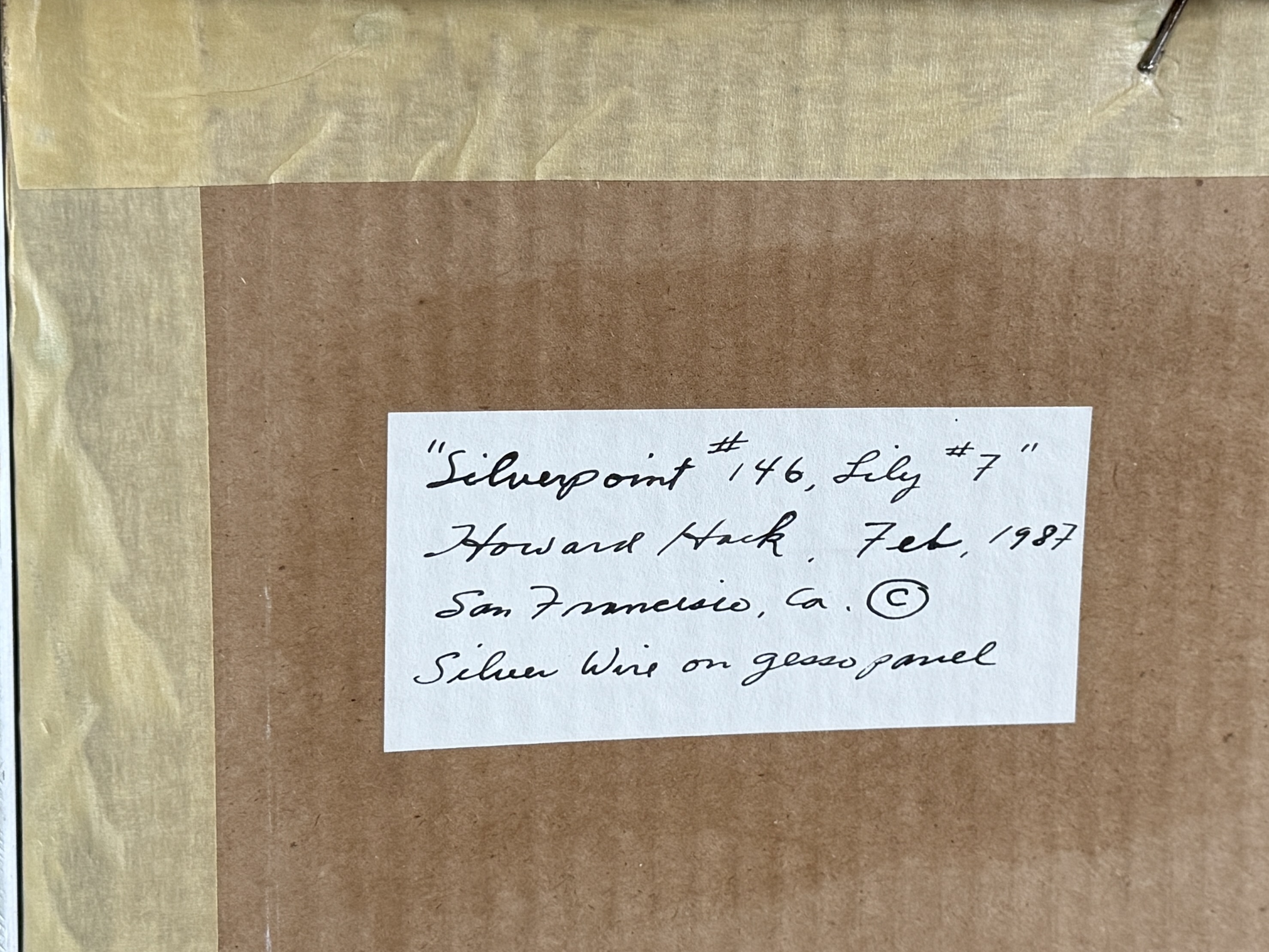 Howard Hack | Silverpoint #146, Lily #7 | MutualArt
