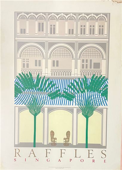 Perry Alan King | Silkscreen poster advertisement for Raffles of ...