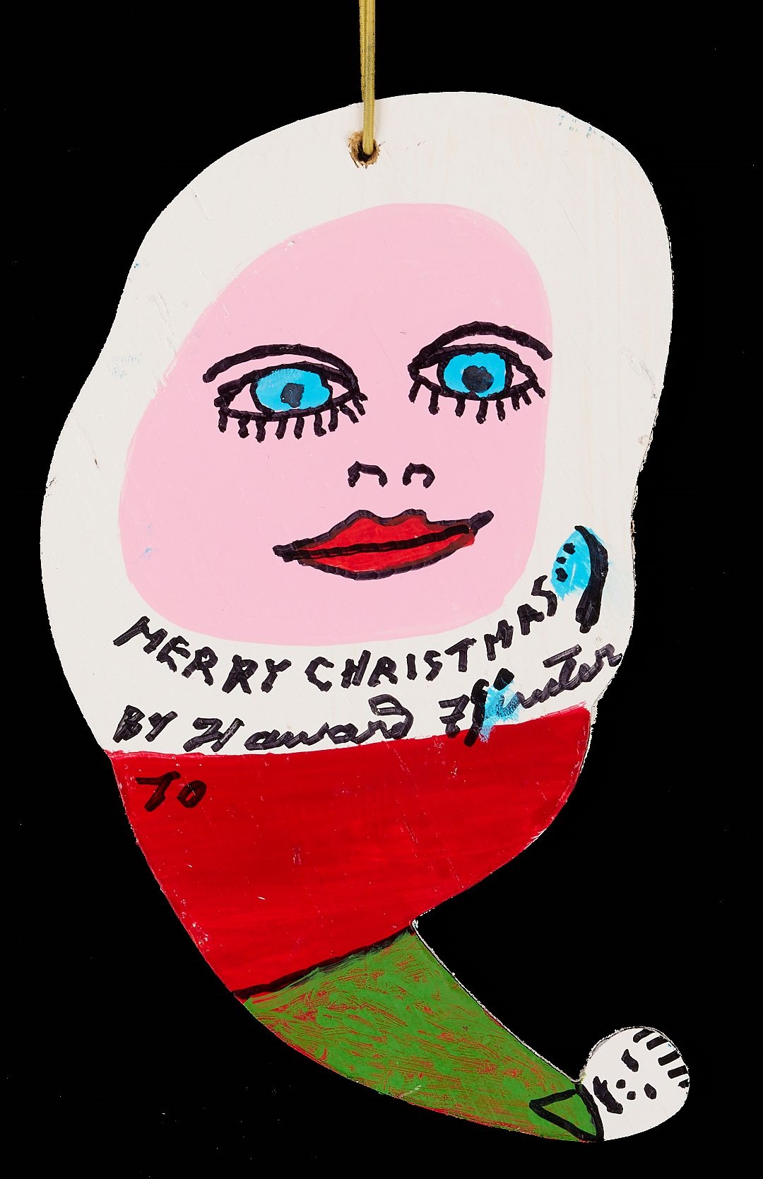 Howard Finster | Howard Finster Candy or Cookie Jar, Santa Cut-Out and ...