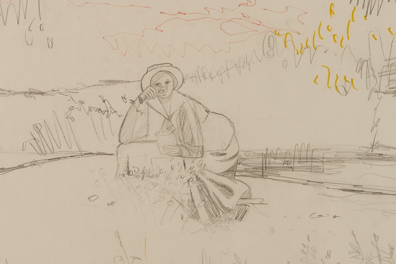 Carroll Cloar | Pond Side Girl | MutualArt