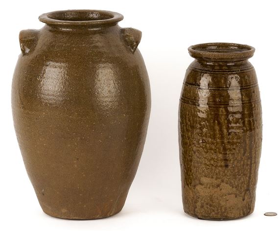 Thomas Ritchie | 2 Thomas Ritchie NC Pottery Jars | MutualArt