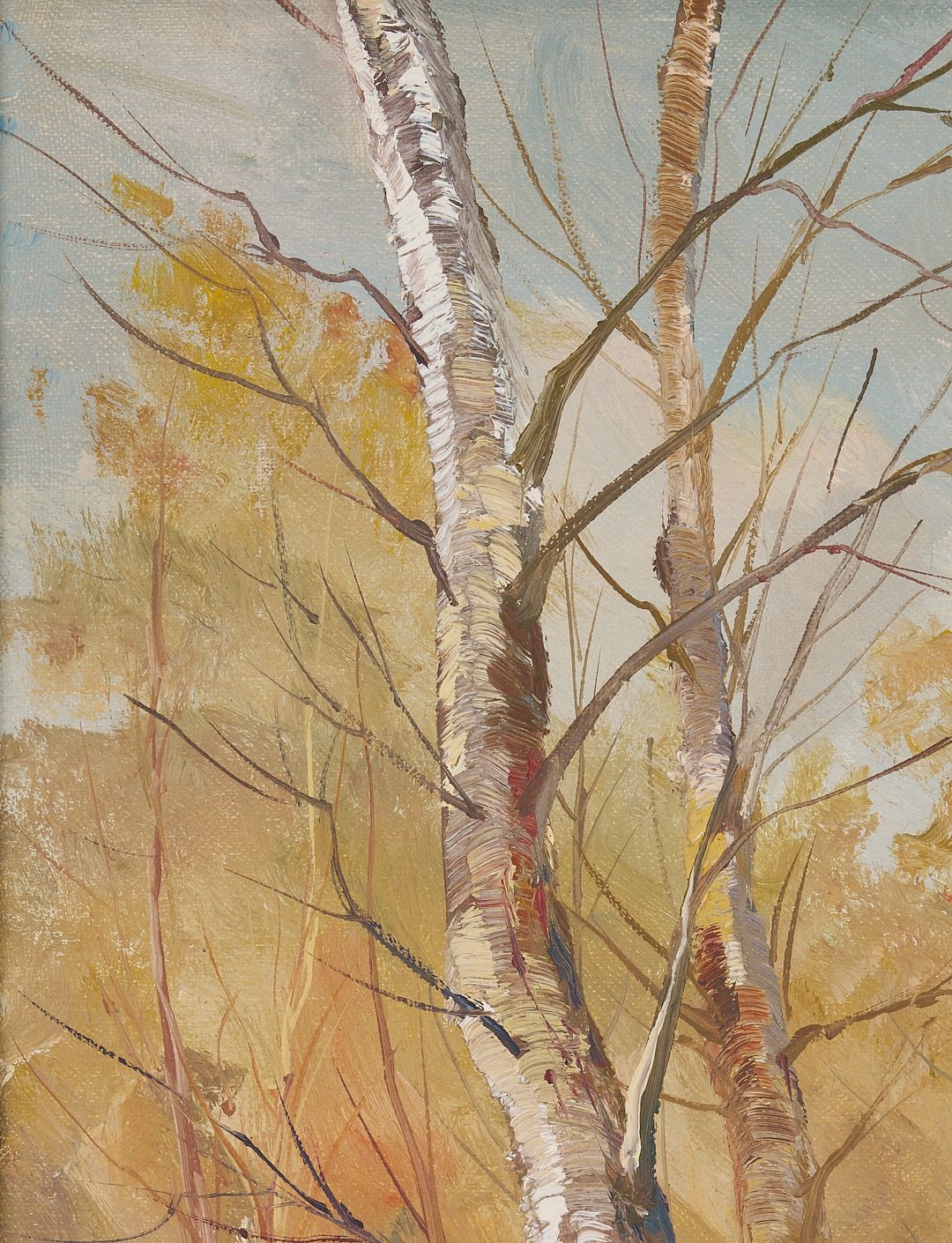 Marion B. Cook | Landscape with Ducks in Flight (1968) | MutualArt