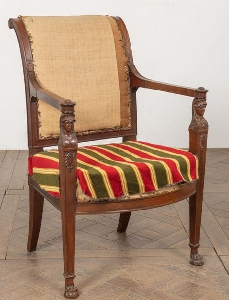 Jean-baptiste Bernard Demay | Fauteuil en acajou mouluré et sculpté ...