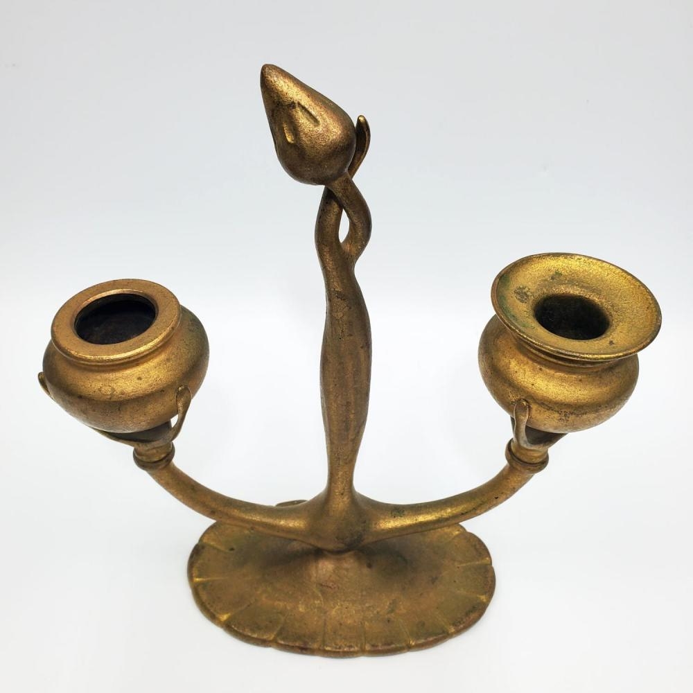 Tiffany Studios | Dore Bronze Candlestick | MutualArt