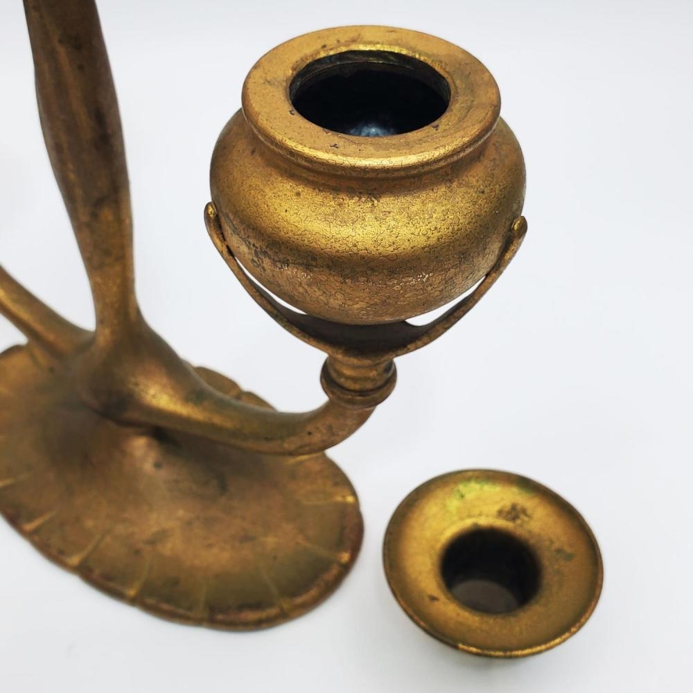 Tiffany Studios | Dore Bronze Candlestick | MutualArt