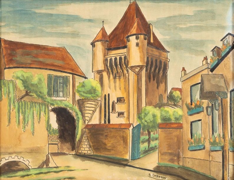Emile-François Chambon | La porte du Croux à Nevers | MutualArt