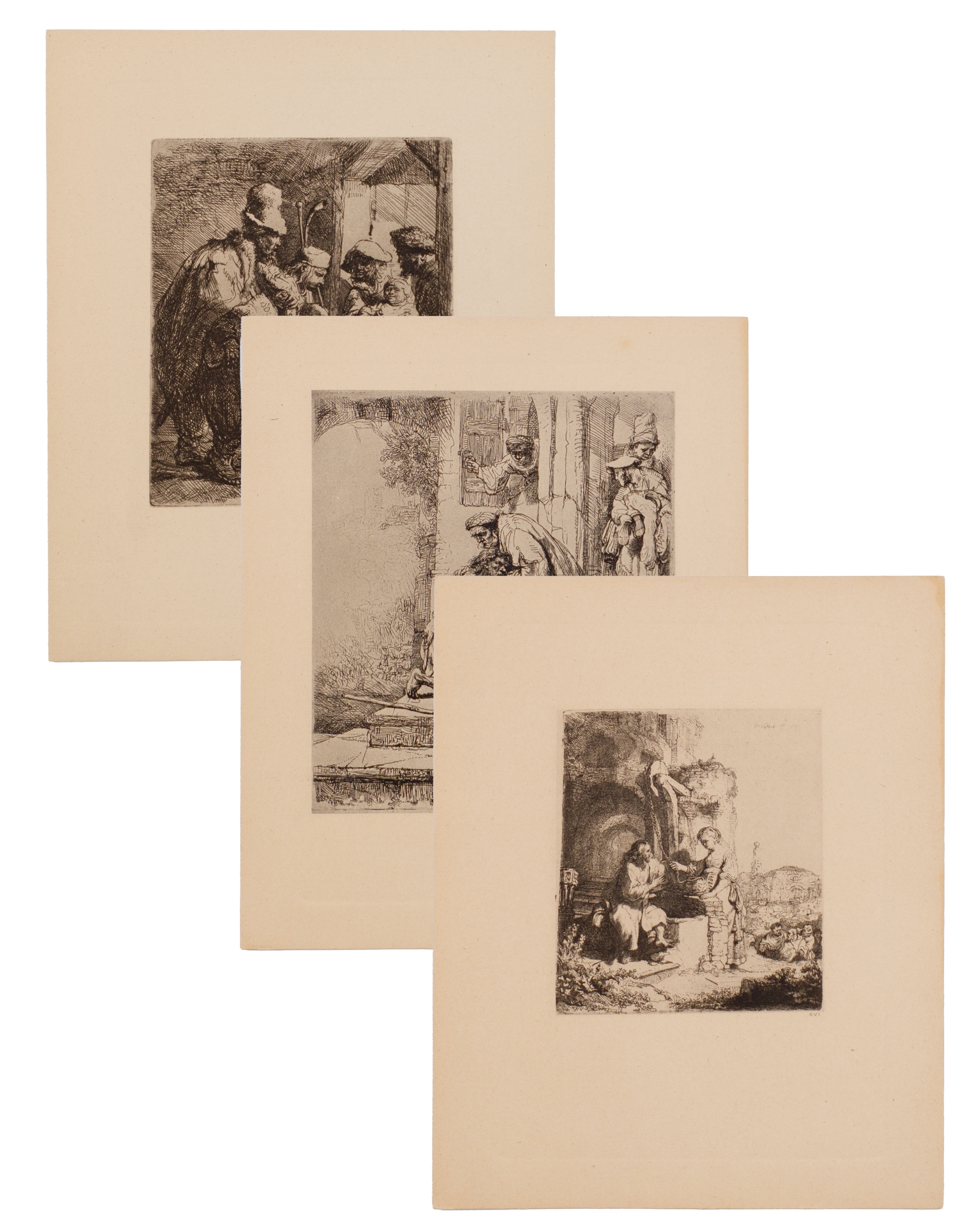 Rembrandt van Rijn | 3 gravures | MutualArt