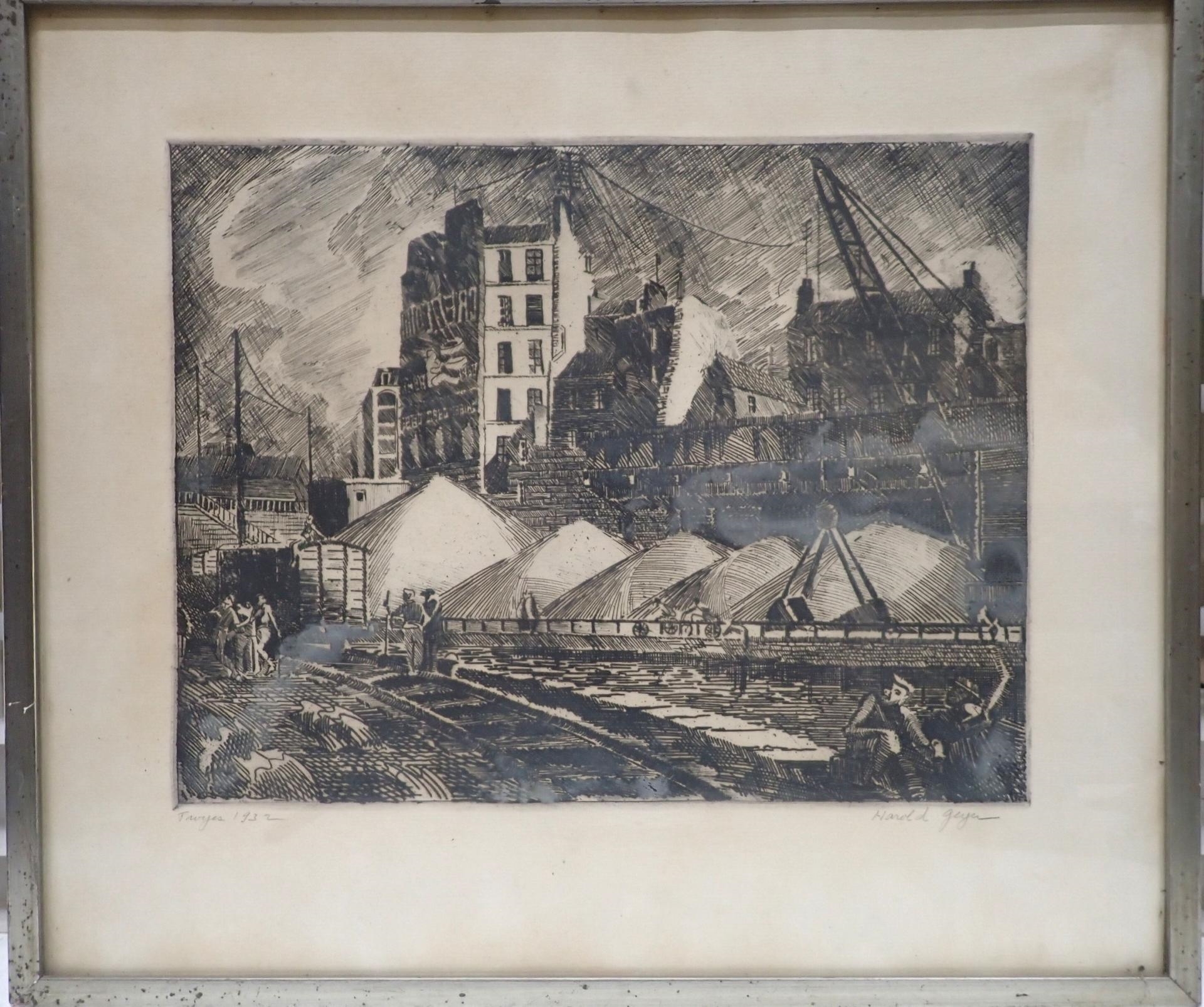 Harold Carl Geyer | Travaux au pont de la gare de Troyes (1932) | MutualArt