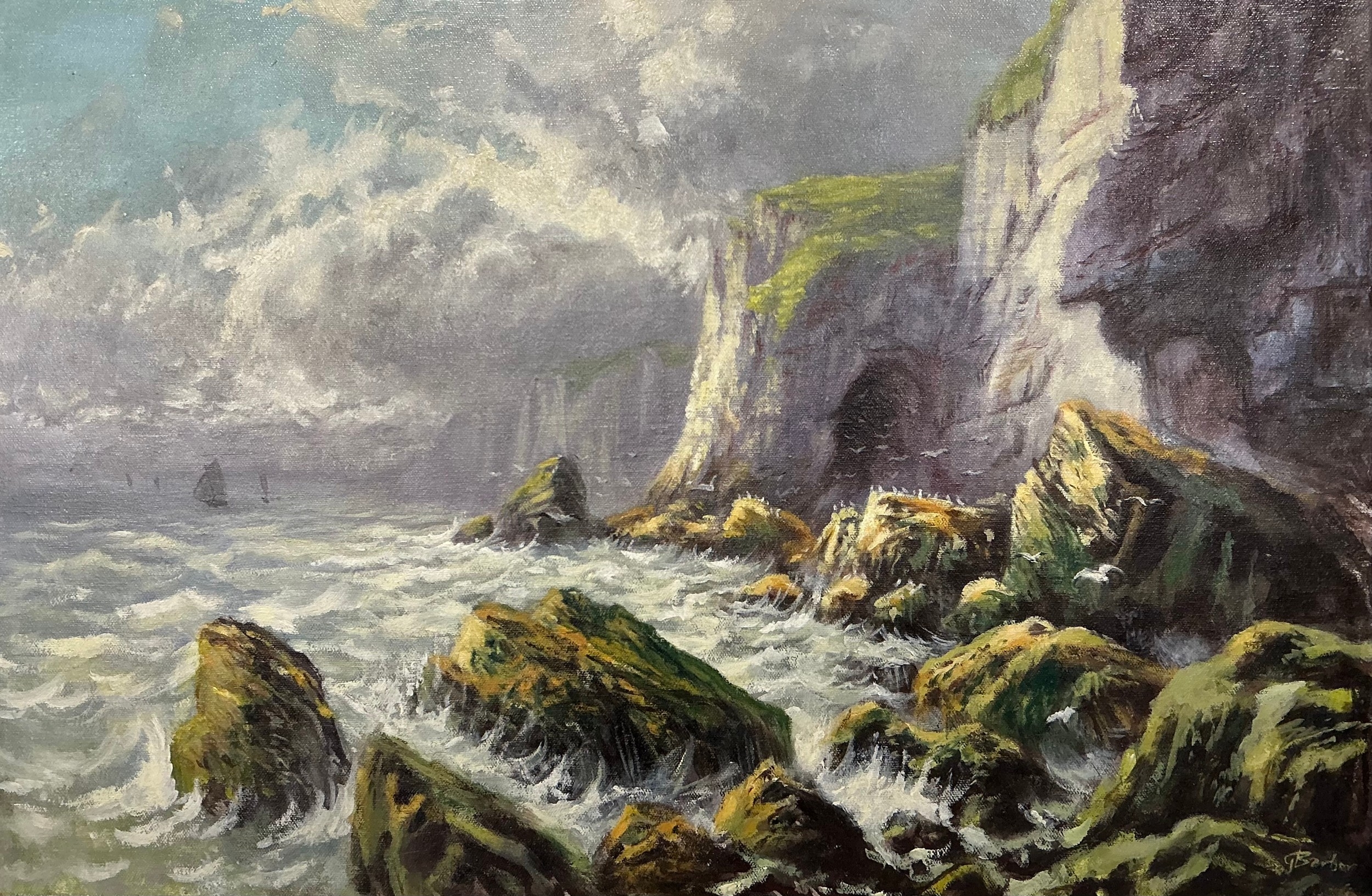George Barber | Rough Seas, Hebrides | MutualArt