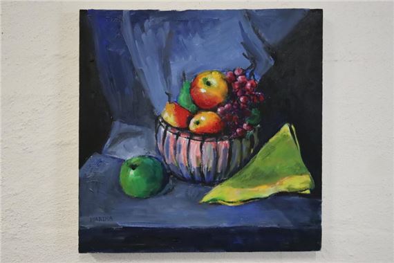 Marika Ellison | still life of bowl of fruit | MutualArt
