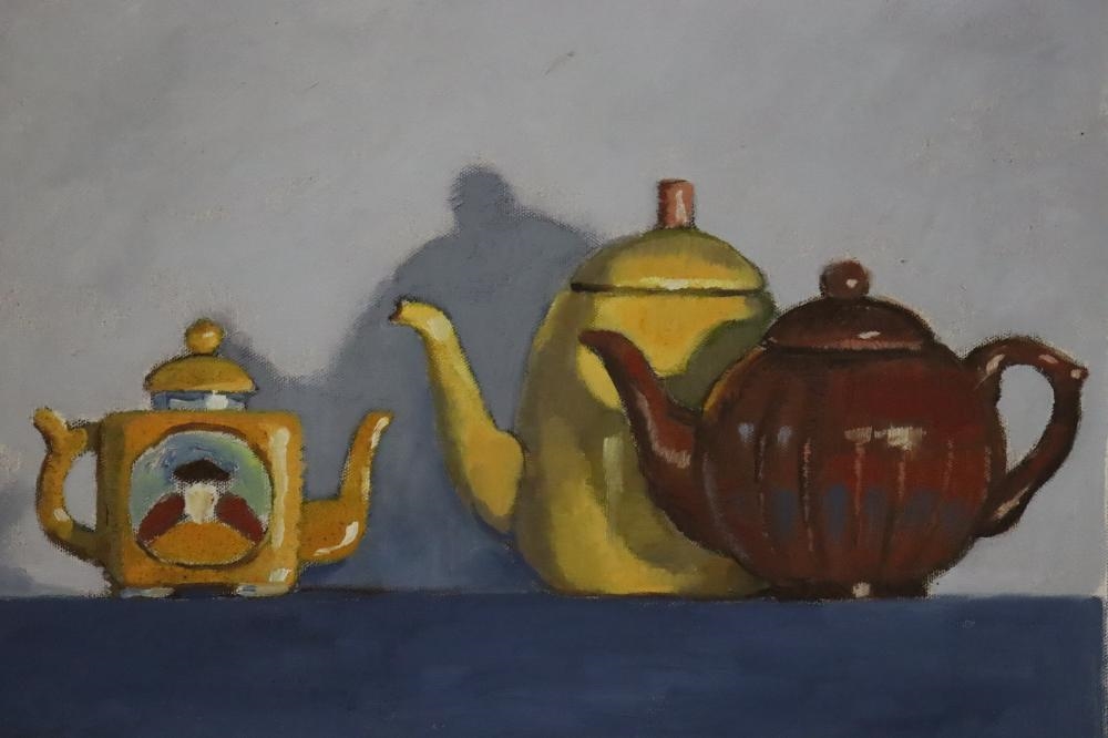 Marika Ellison | still life of teapots | MutualArt