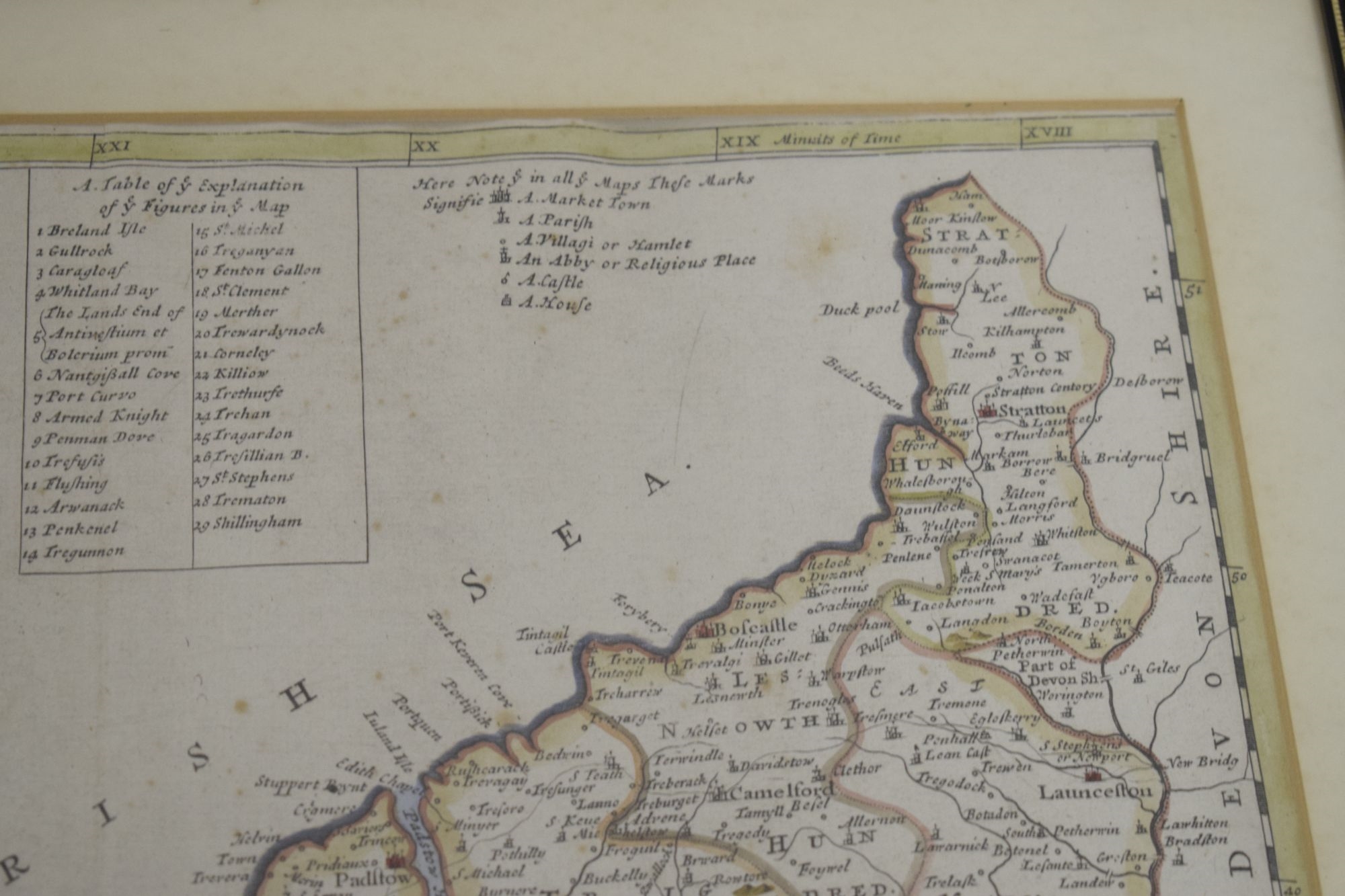 Robert Morden | hand coloured map of Cornwall (18th Century) | MutualArt