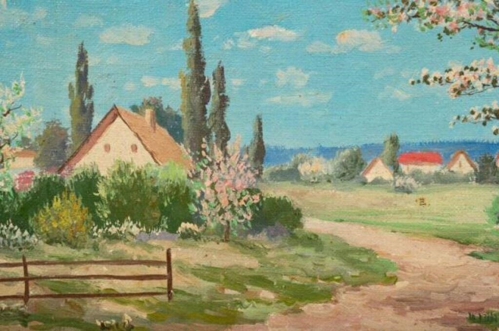 Leopold Swider | Bucolic Village Scene | MutualArt