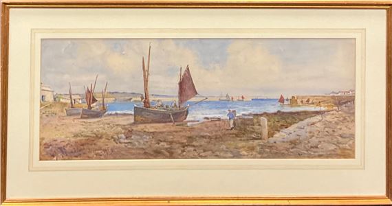 Joseph Hughes Clayton | Low Tide Newlyn | MutualArt