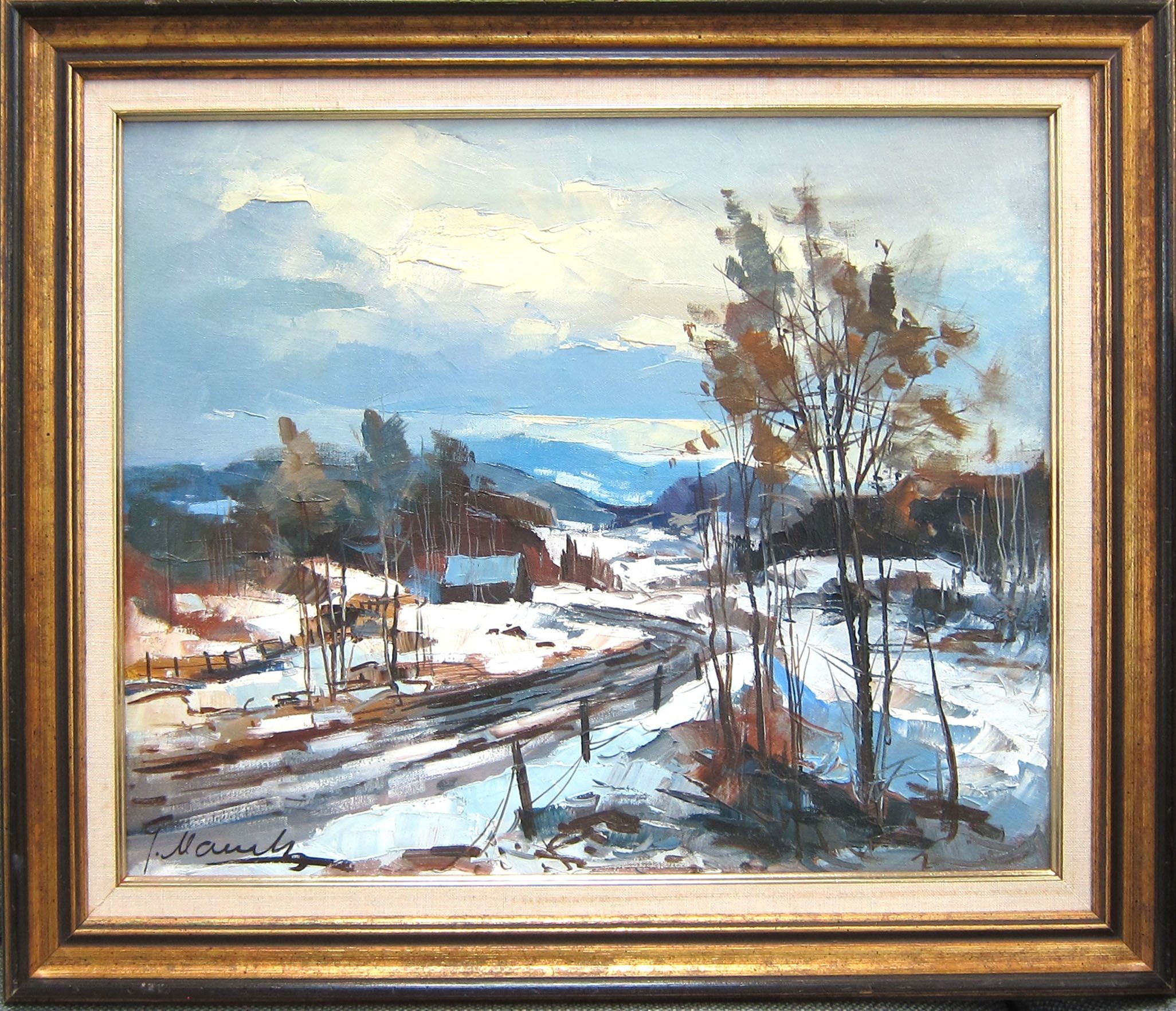 Geza Gordon Marich | Winter Scene with cottage | MutualArt