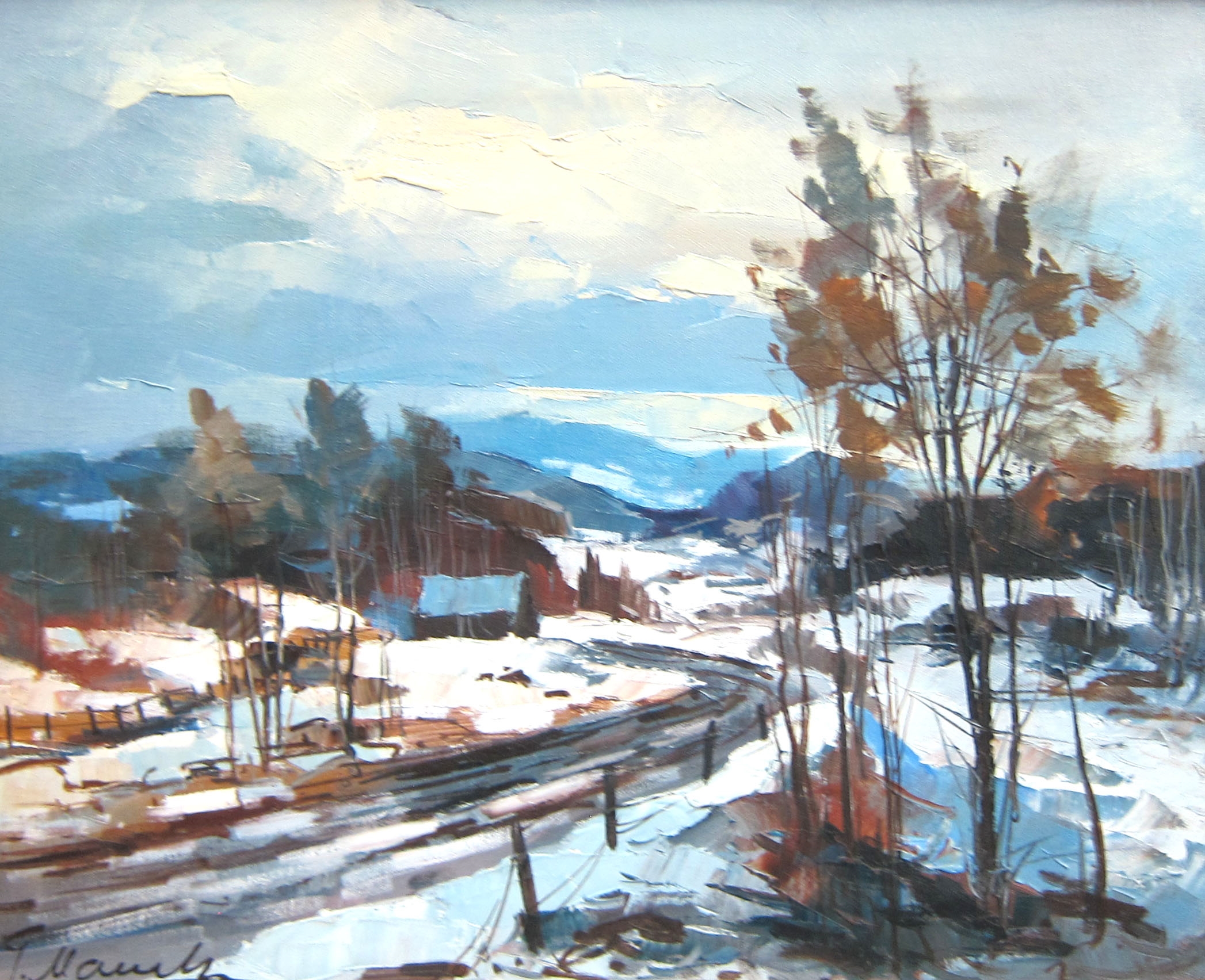 Geza Gordon Marich | Winter Scene with cottage | MutualArt