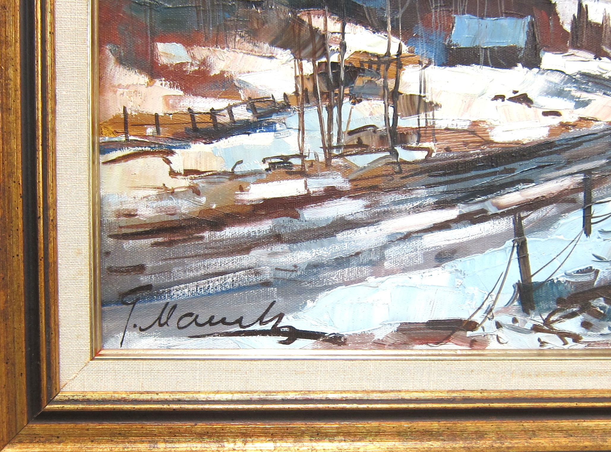 Geza Gordon Marich | Winter Scene with cottage | MutualArt