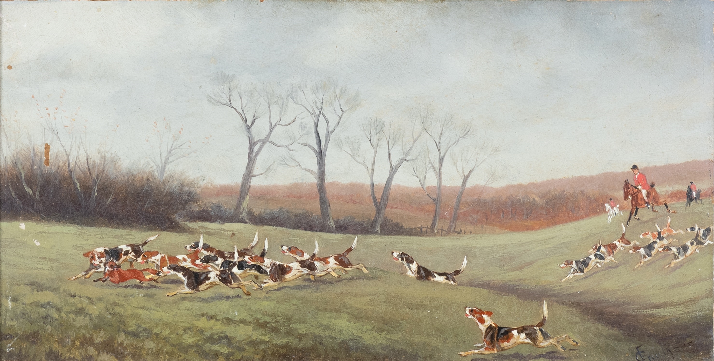 Charles Faulkner | The Meet, three further fox hunting scenes, another ...