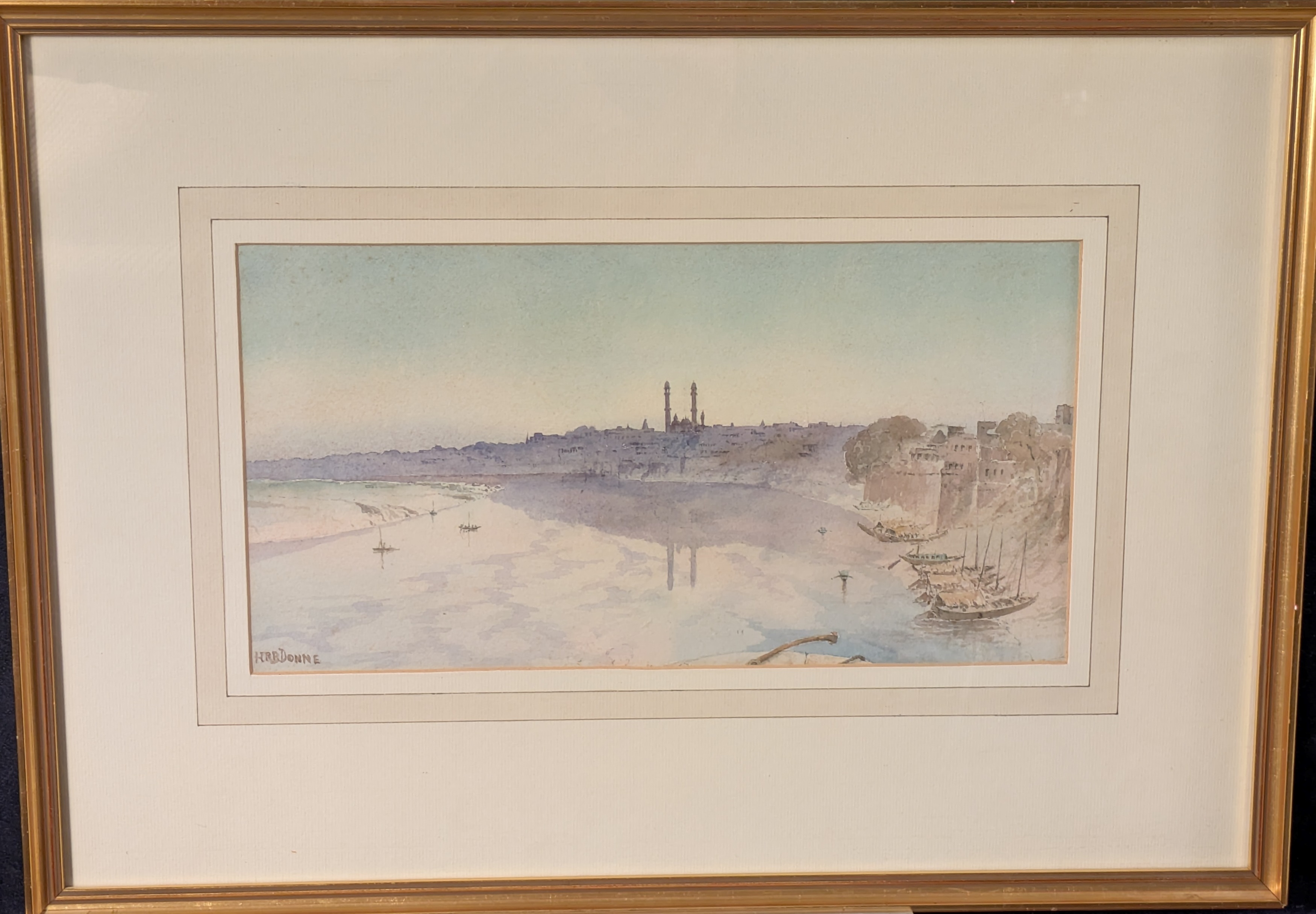 Henry Richard Beadon Donne | Benares from the Dufferin bridge | MutualArt