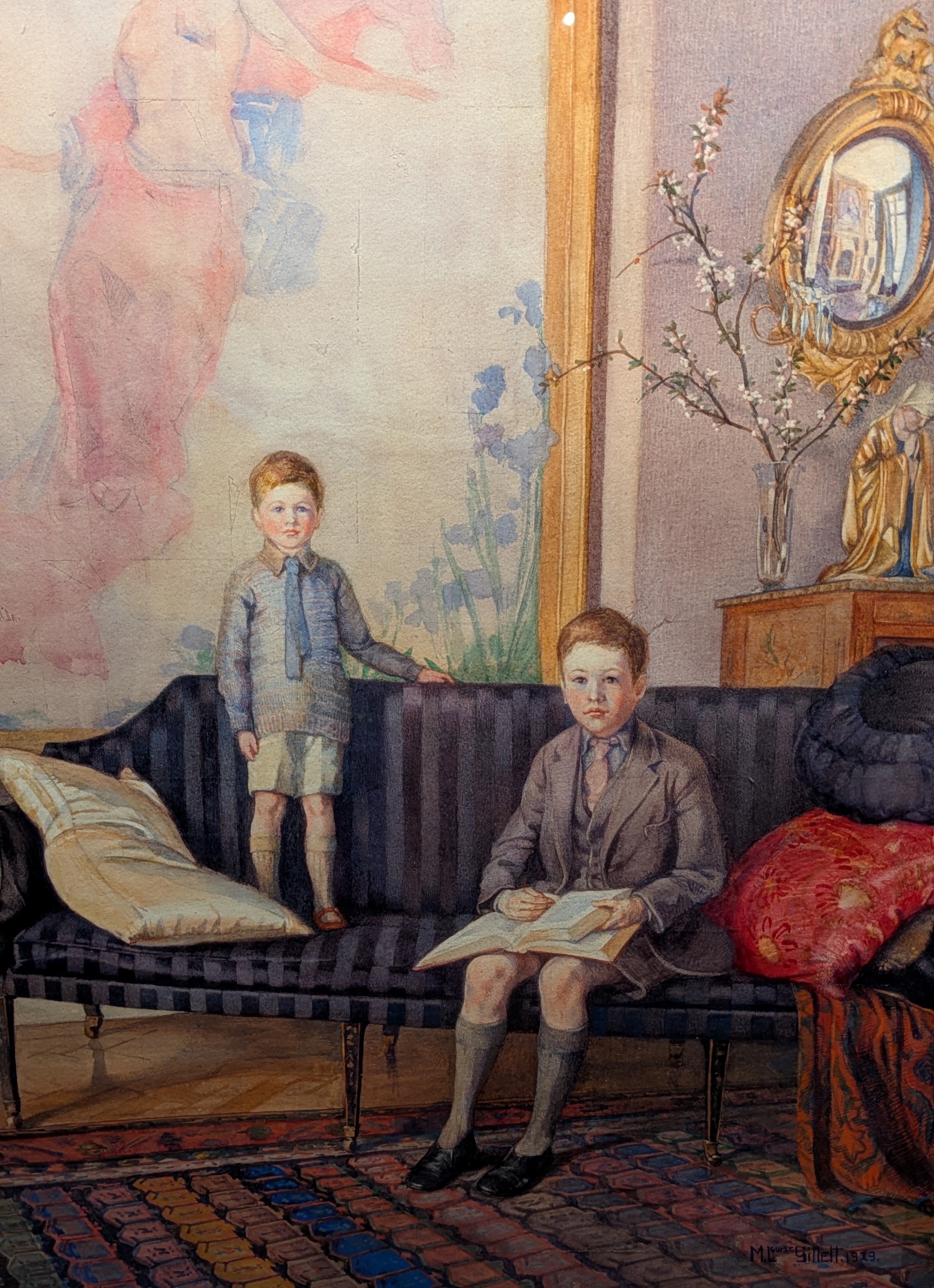 Mary Louise Gillett | An interior portrait James and Alan Gillet (1929 ...