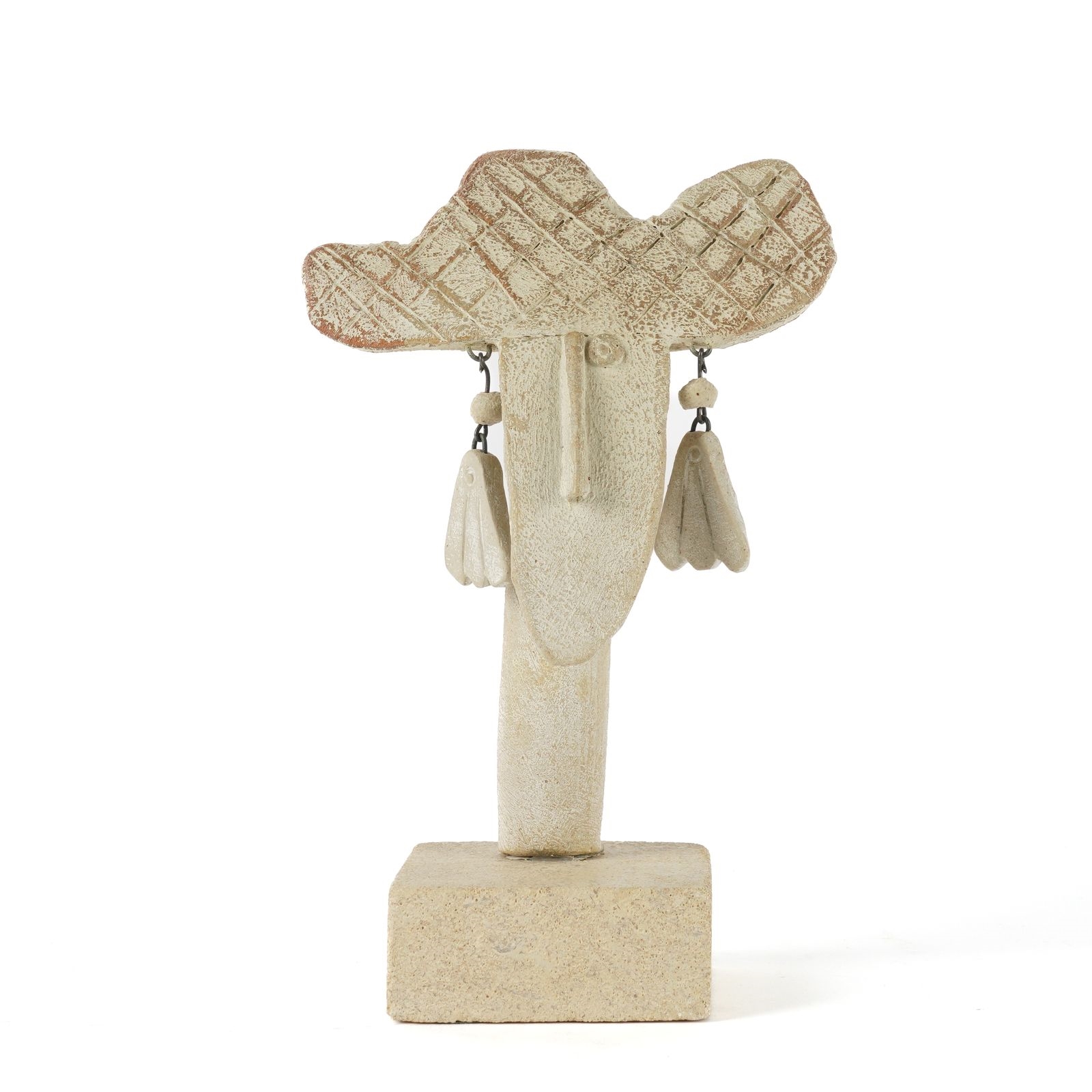 John Maltby | HEAD WITH HAT AND EARRINGS (1996) | MutualArt