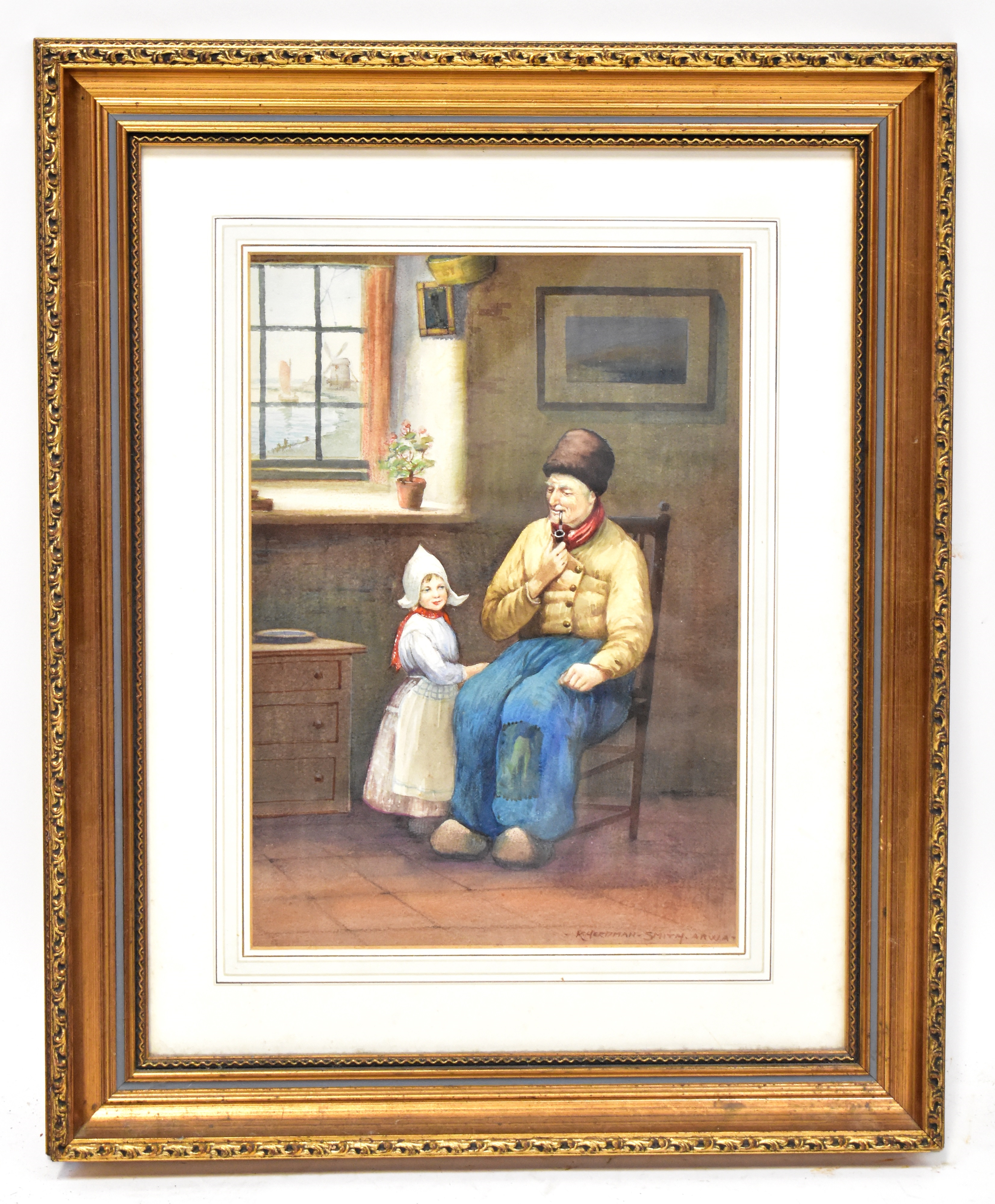Smith R. Herdman | an old Dutch man with small child at his knee ...