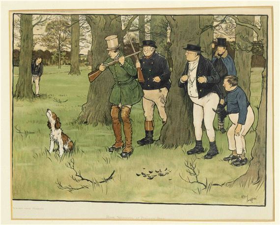 Cecil Aldin | Rook shooting at Dingley Dell, The Pickwickians start ...