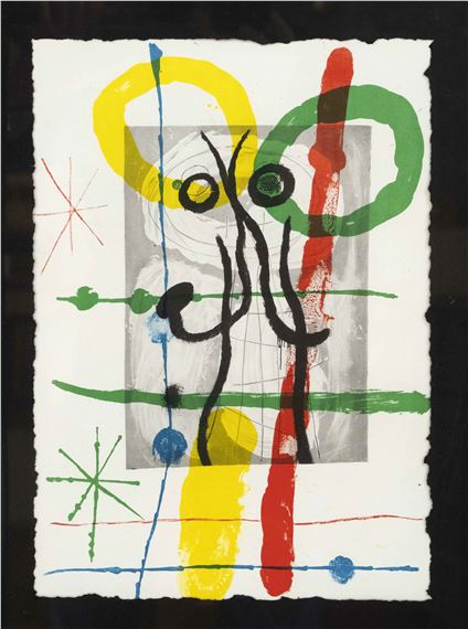 Joan Miró | series of four color lithographs from ”Derriere le Miroir ...