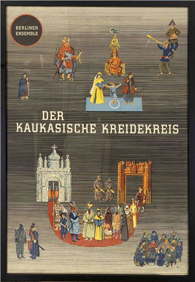 Karl von Appen | Large poster for Brecht’s ”Der Kaukasische Kreidekreis ...